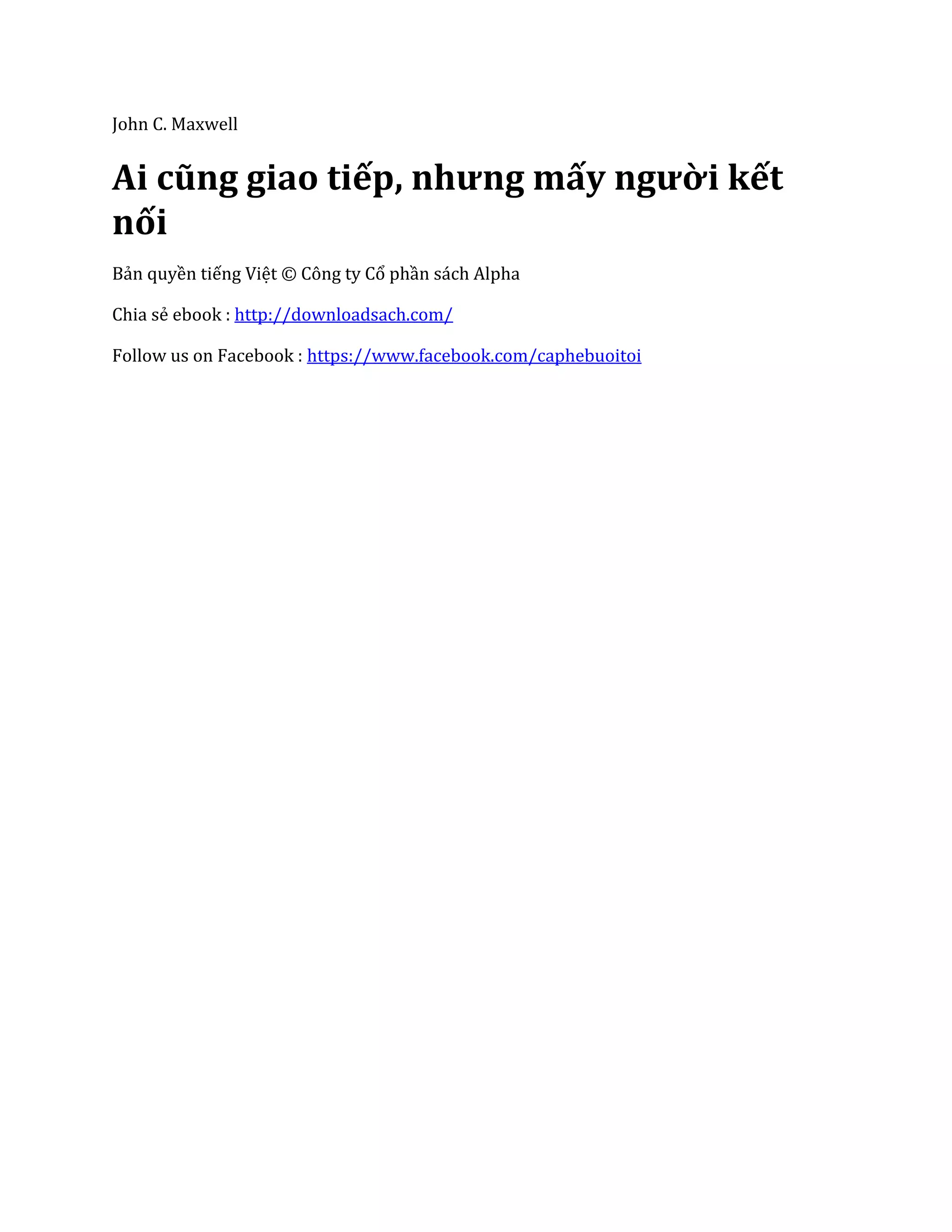 Phan huu loc ai cung giao tiep nhung may ngu - john c. maxwell | PDF