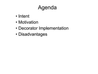 Phani Kumar - Decorator Pattern | PPT | Free Download