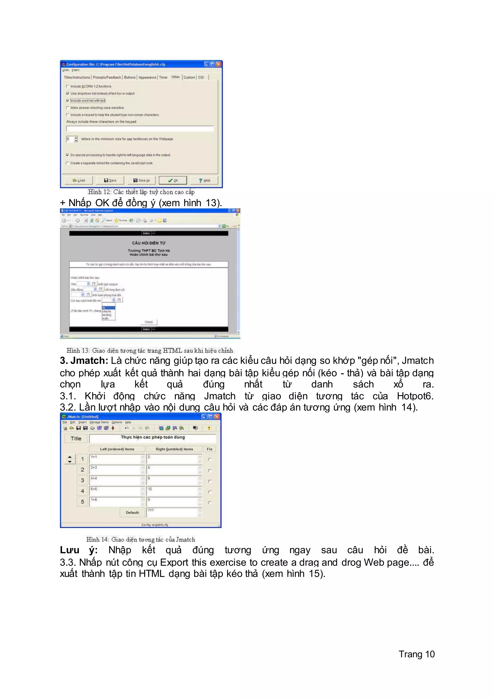 Phan mem hot potatoes | DOCX