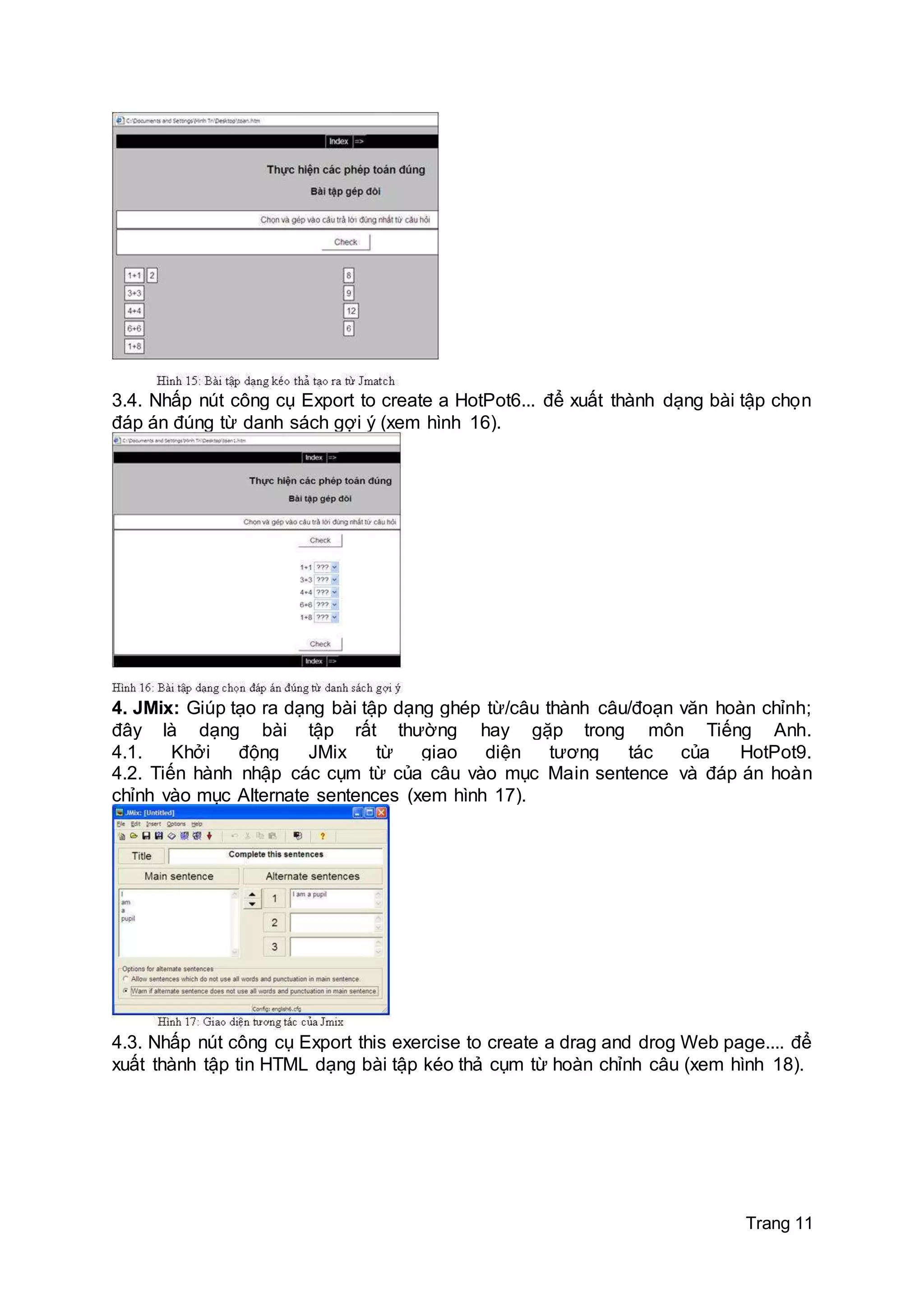 Phan mem hot potatoes | DOCX
