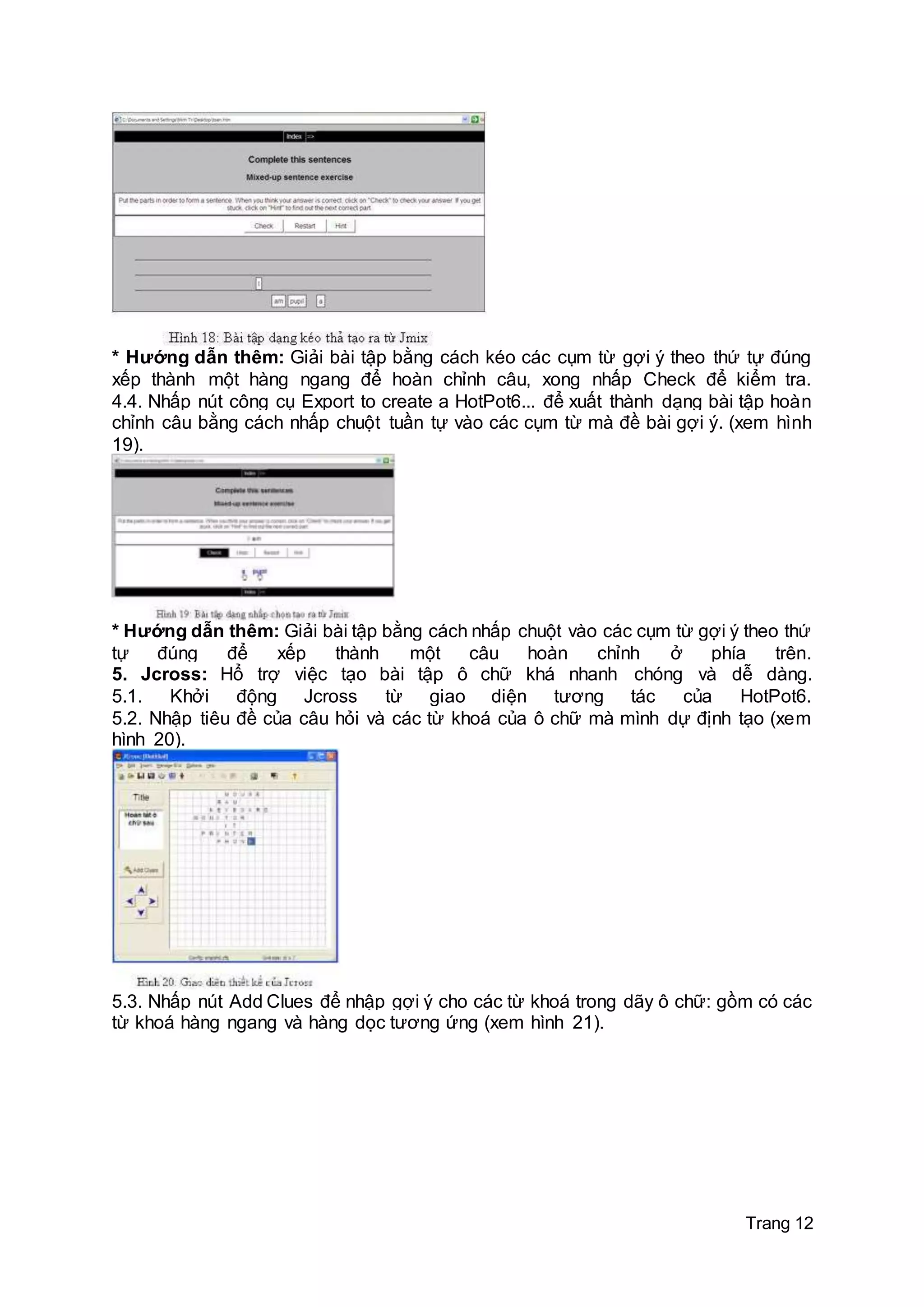 Phan mem hot potatoes | DOCX