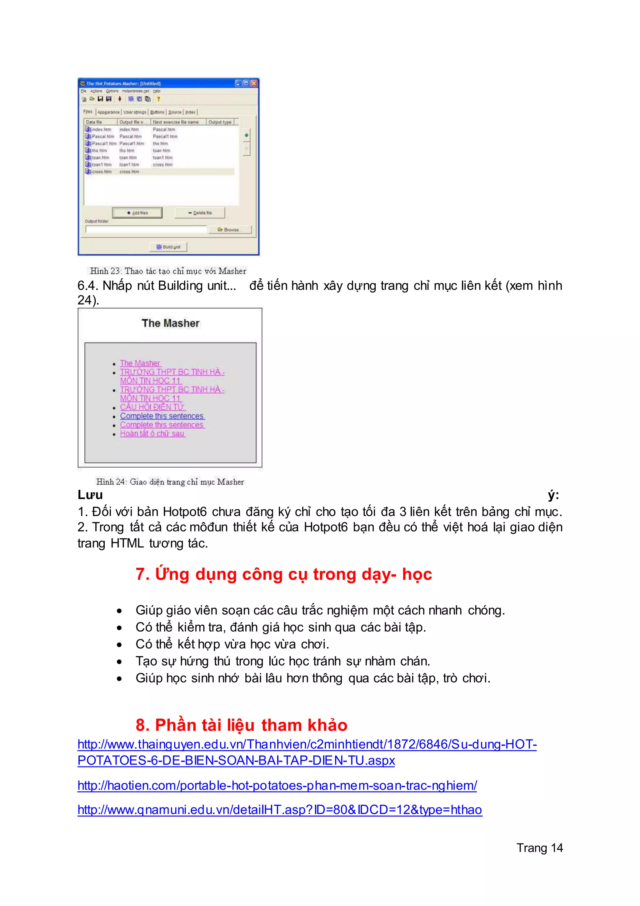 Phan mem hot potatoes | DOCX