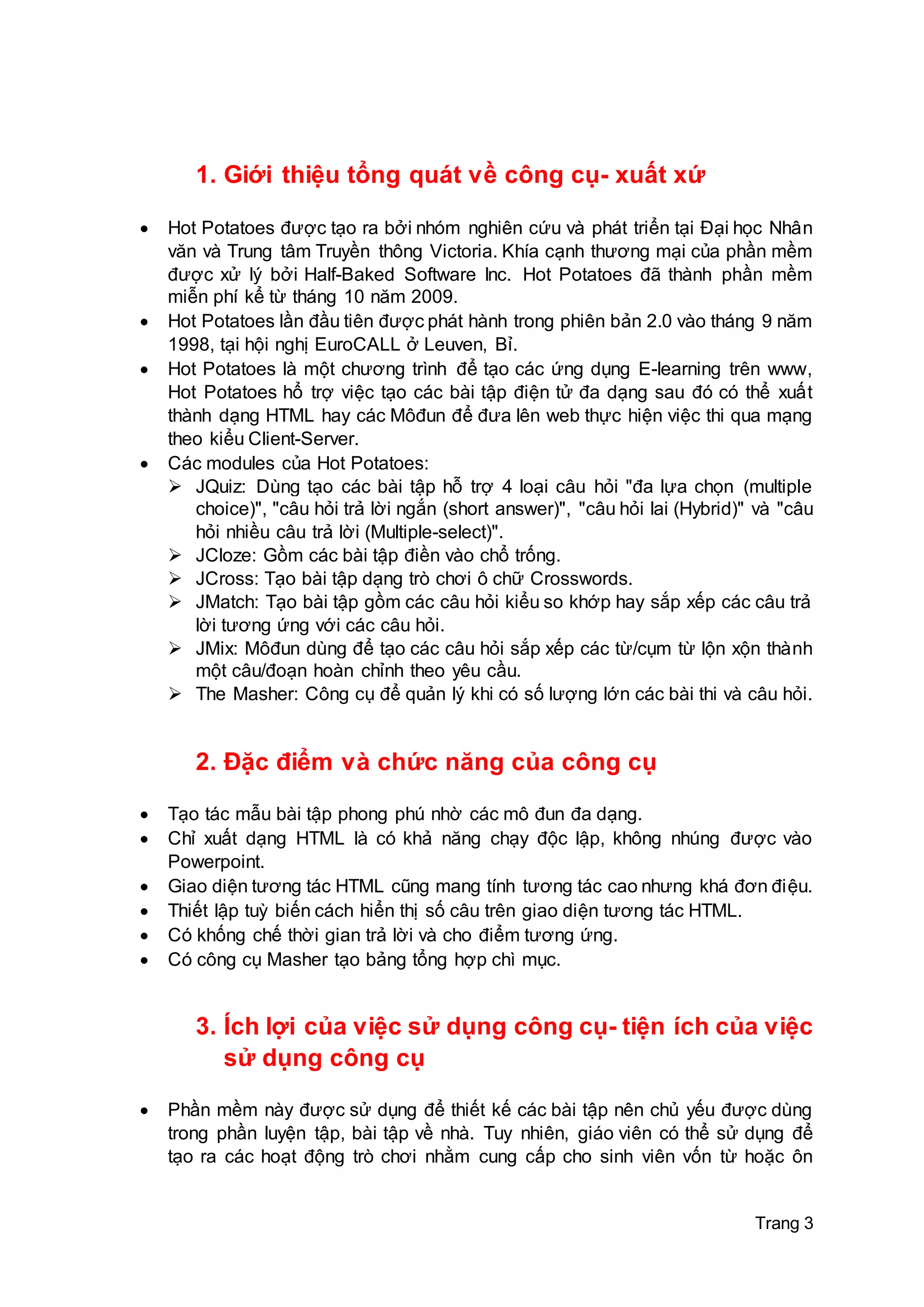 Phan mem hot potatoes | DOCX