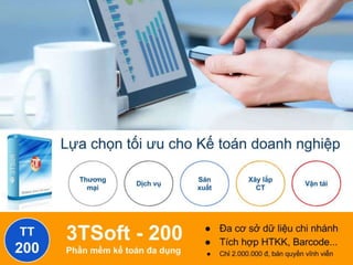 Phan mem ke toan 3tsoft | PPTX