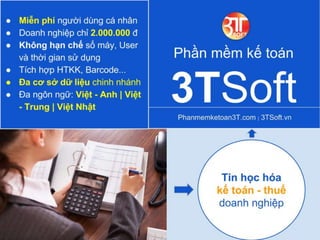 Phan mem ke toan 3tsoft | PPTX