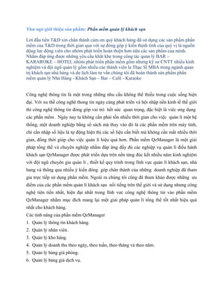 Phan mem quan ly khach san | PDF