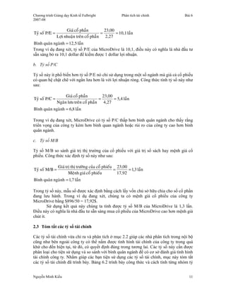 Phan tich bao cao tai chinh cong ty | PDF