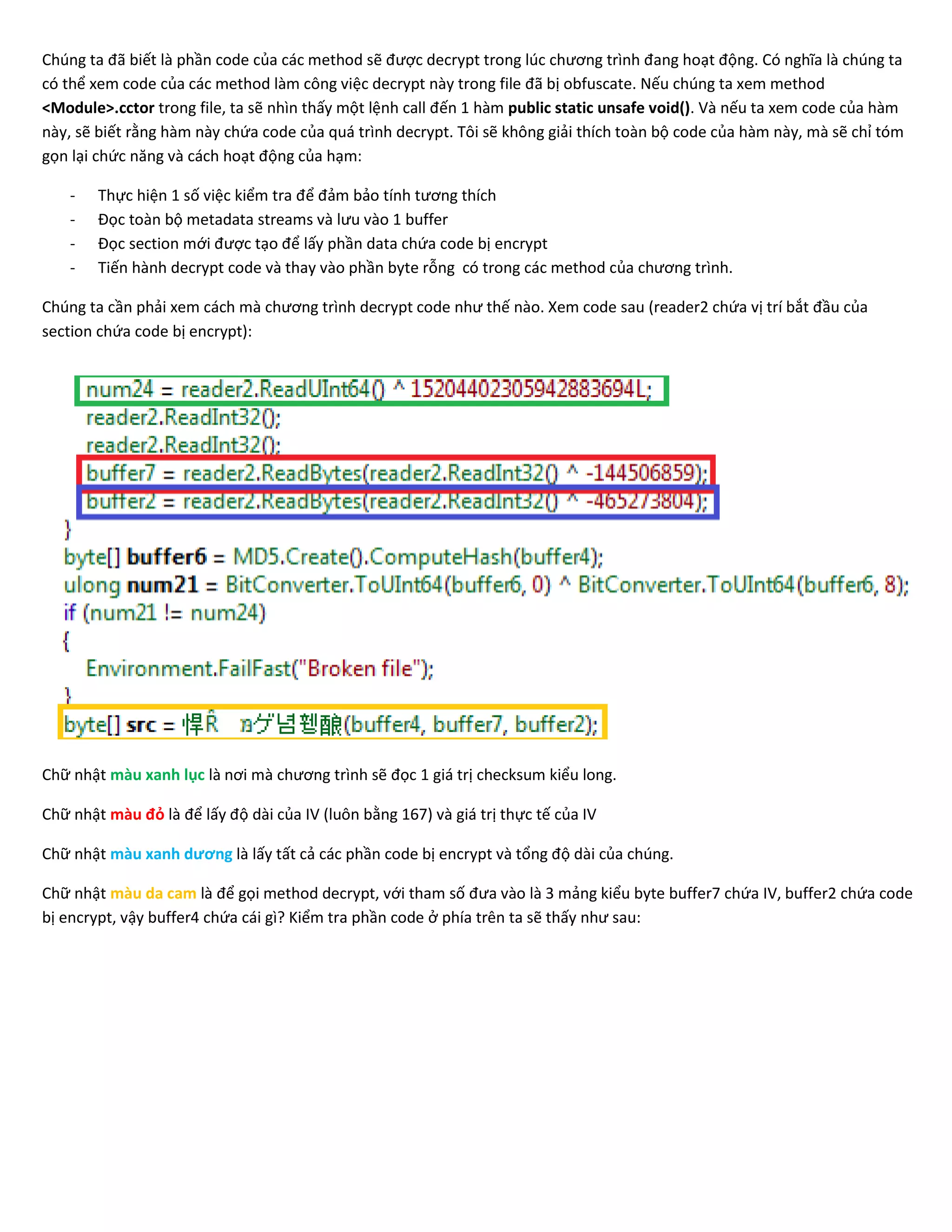 Phân tích Confuser 1.9.0.0 - Anti-tamper protection - Bản dịch | PDF