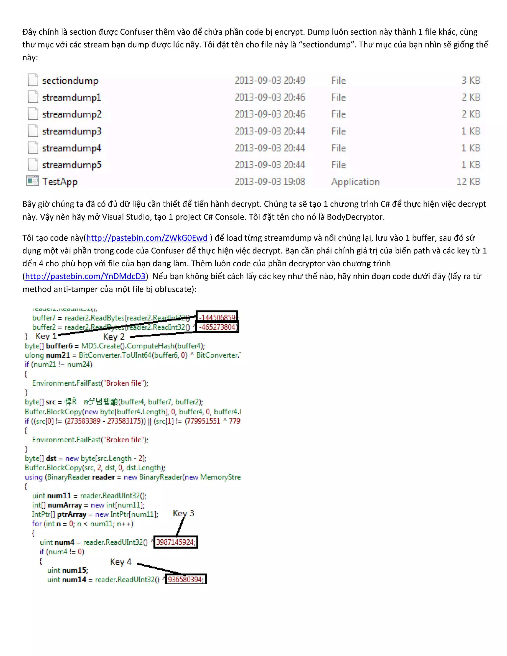 Phân tích Confuser 1.9.0.0 - Anti-tamper protection - Bản dịch | PDF