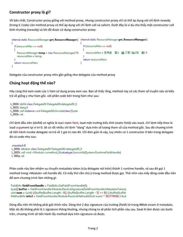 Phân tích Confuser 1.9.0.0 - method proxy confusion - Bản dịch | PDF