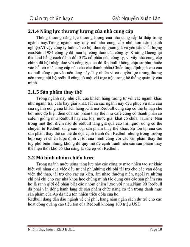 Phân tích đối thủ cạnh tranh | DOC