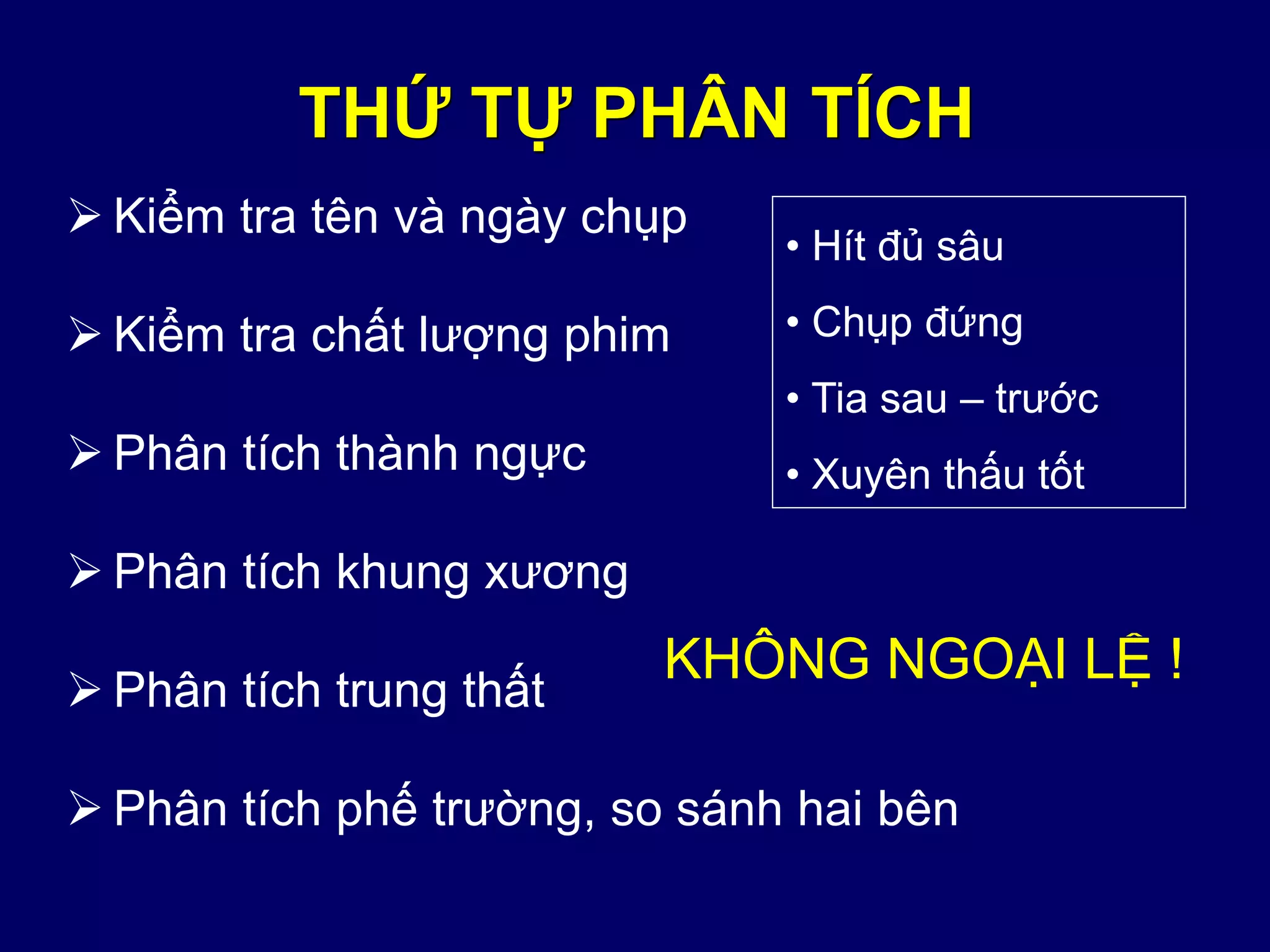 PHÂN TÍCH HÌNH ẢNH X QUANG LỒNG NGỰC | PDF