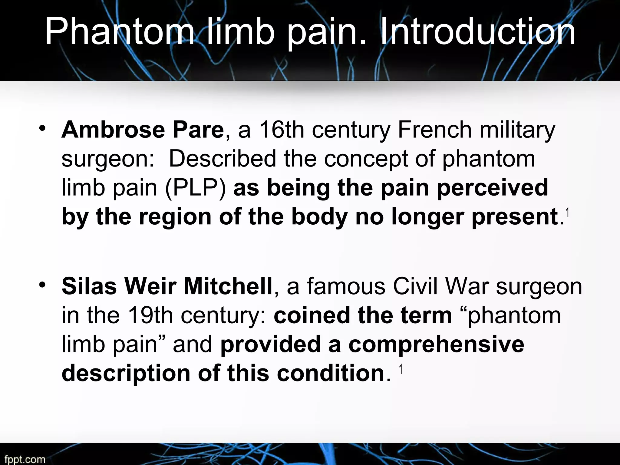 Phantom limb pain | PPT