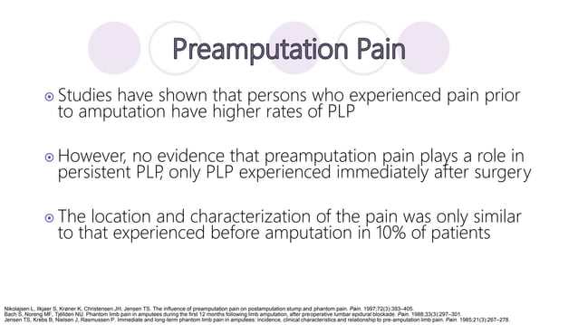Phantom Limb Syndrome | PPTX | Physical Therapy | Wellness