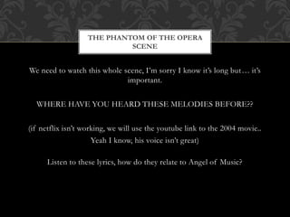 Phantom of the opera lesson | PPTX
