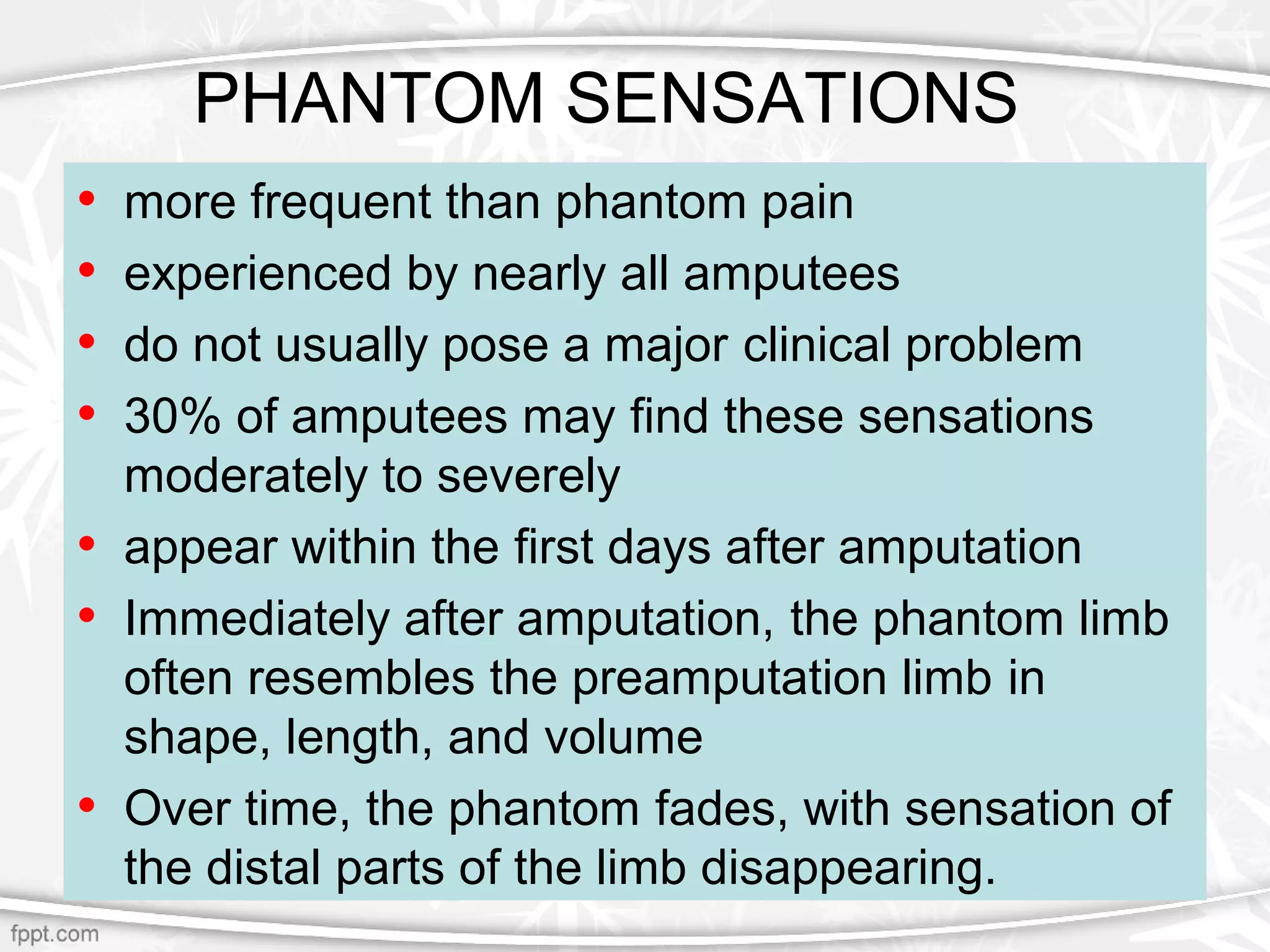 Phantom limb pain | PPT