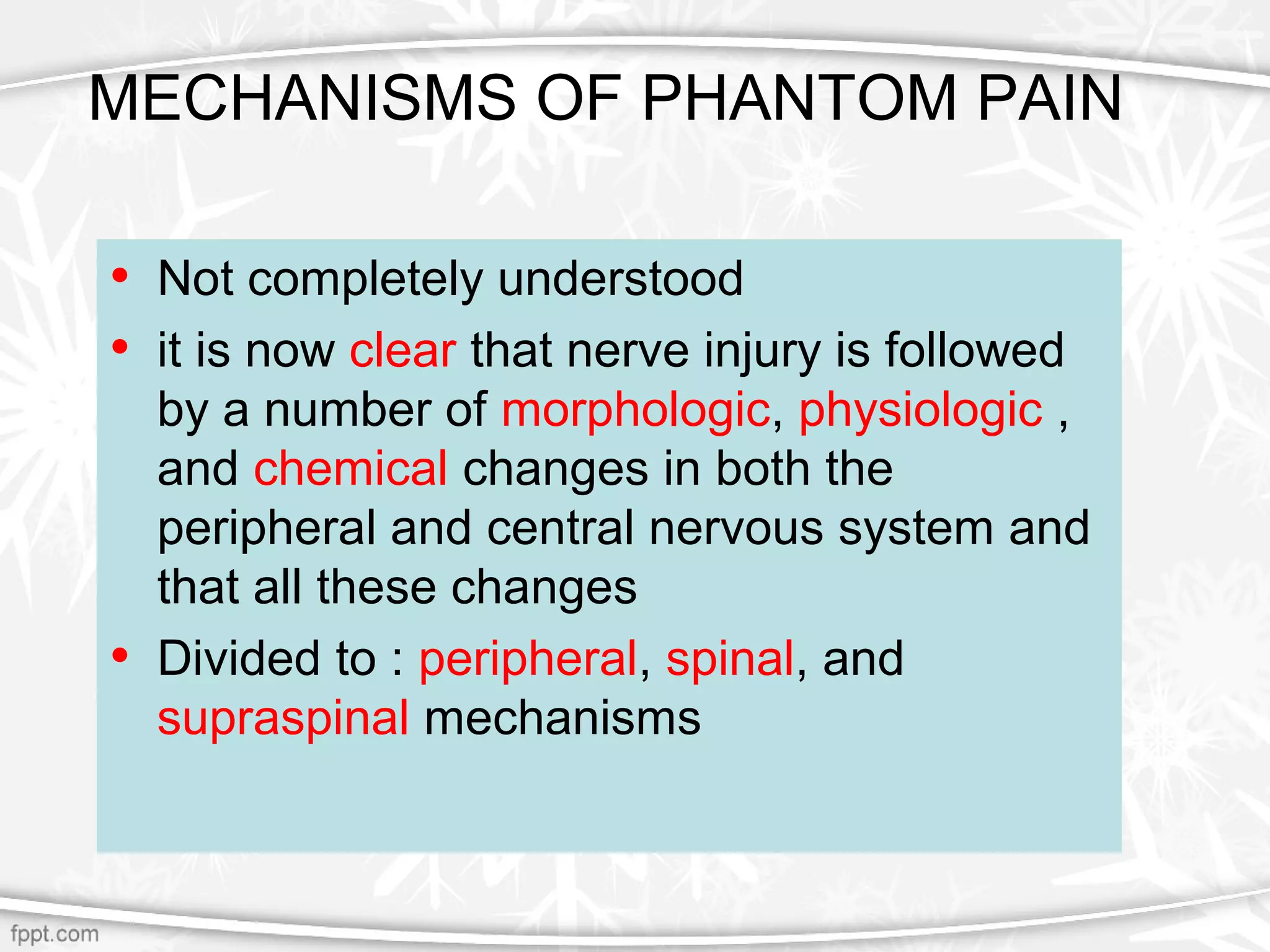 Phantom limb pain | PPT