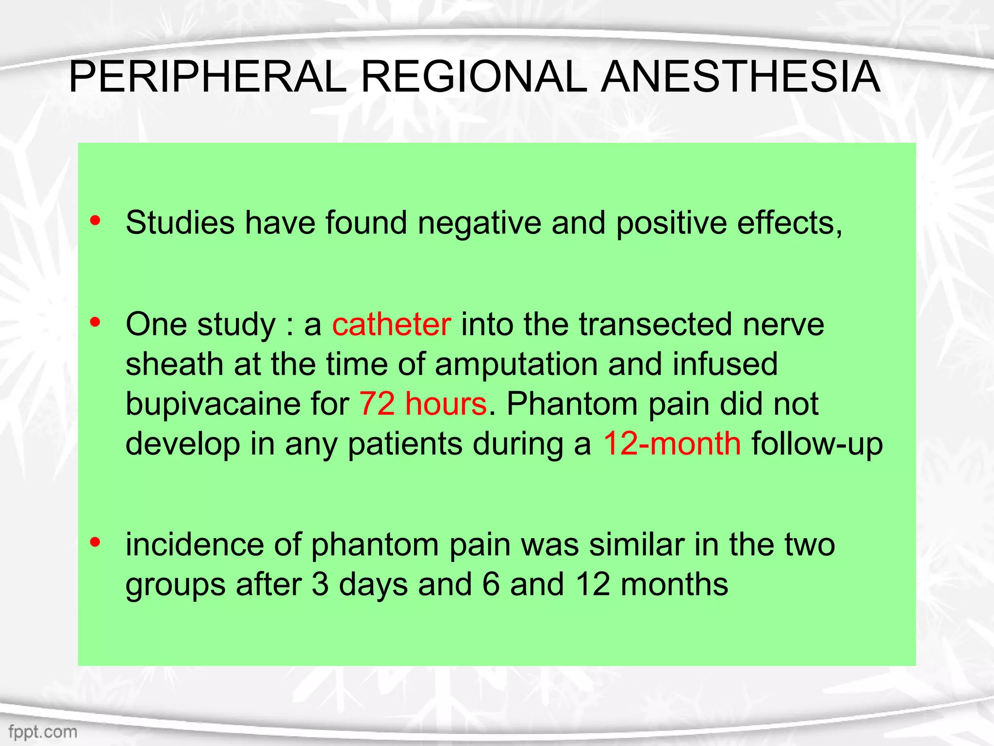 Phantom limb pain | PPT
