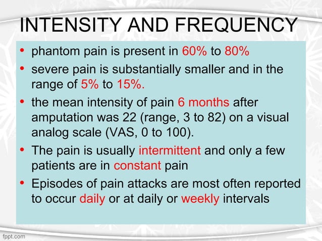 Phantom limb pain | PPT | Brain and Nervous System Disorders | Diseases ...