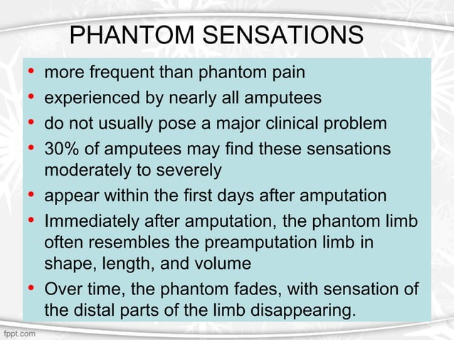 Phantom limb pain | PPT | Brain and Nervous System Disorders | Diseases ...
