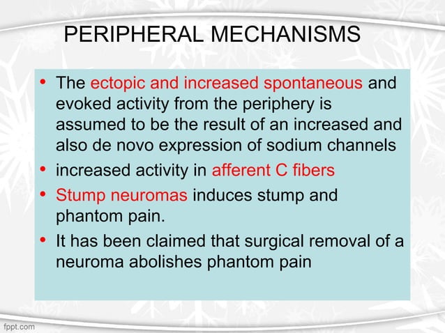 Phantom limb pain | PPT | Brain and Nervous System Disorders | Diseases ...