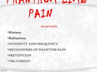 Phantom limb pain | PPT