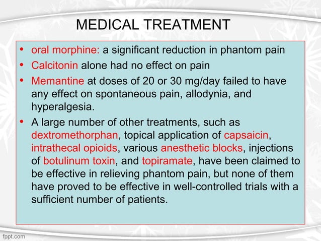 Phantom limb pain | PPT | Brain and Nervous System Disorders | Diseases ...