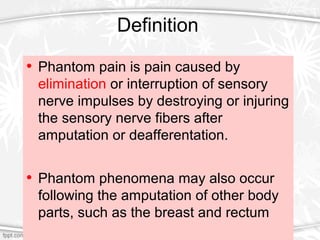 Phantom limb pain | PPT