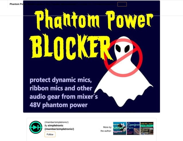 Phantom power blocker (protect your dynamic microphones) 5 steps | PPT