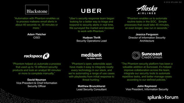 Splunk Phantom SOAR Roundtable | PPTX | Operating Systems | Computer ...