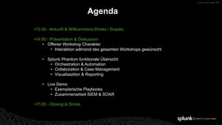 Splunk Phantom SOAR Roundtable | PPTX
