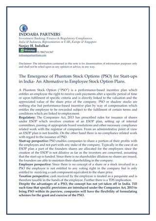 Phantom stock options start up | PDF