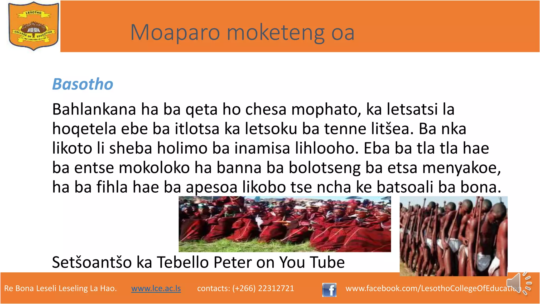 Phapang ea lebollo | PPTX