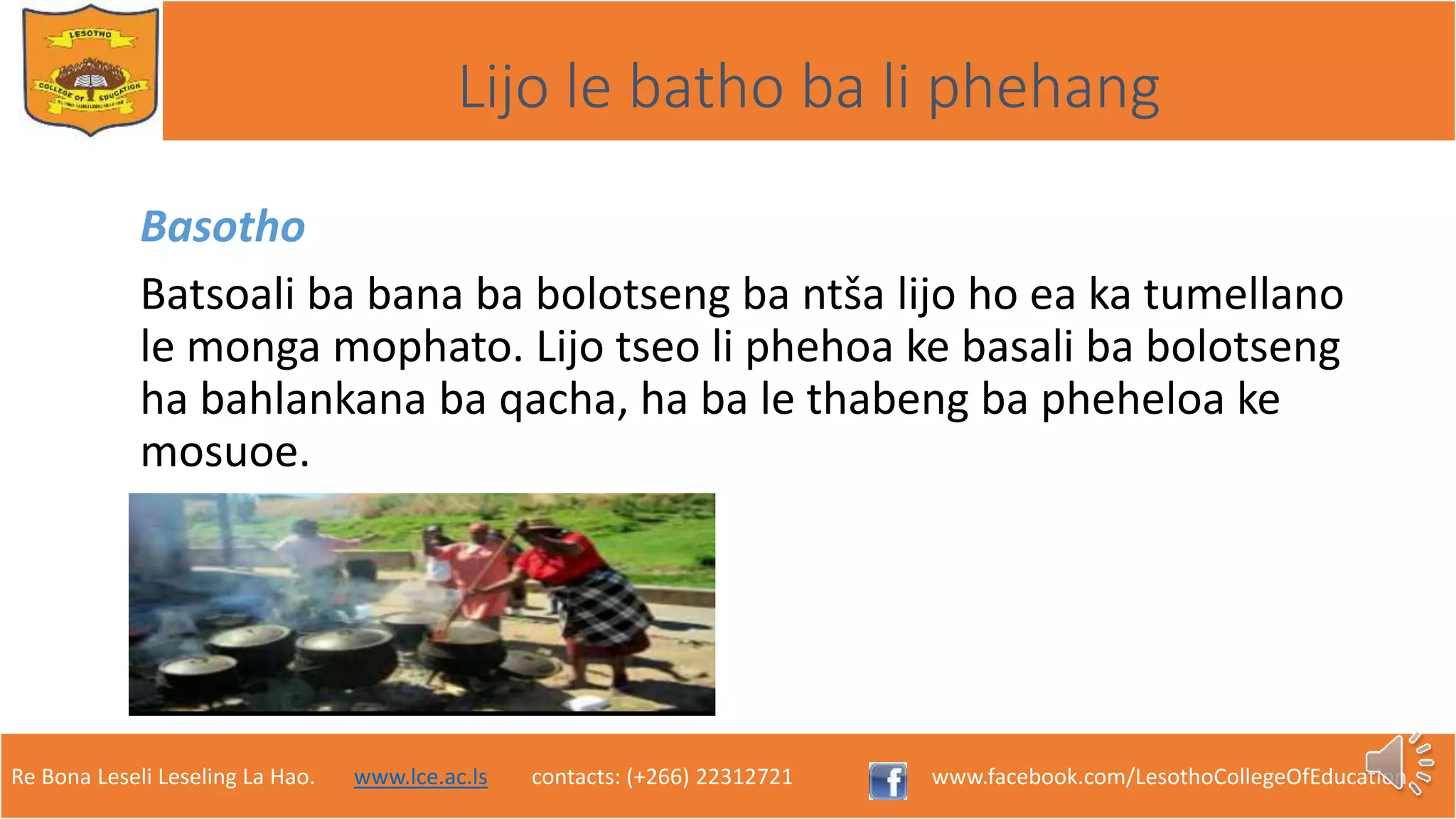 Phapang ea lebollo | PPTX