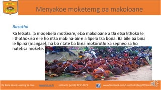 Phapang ea lebollo | PPTX