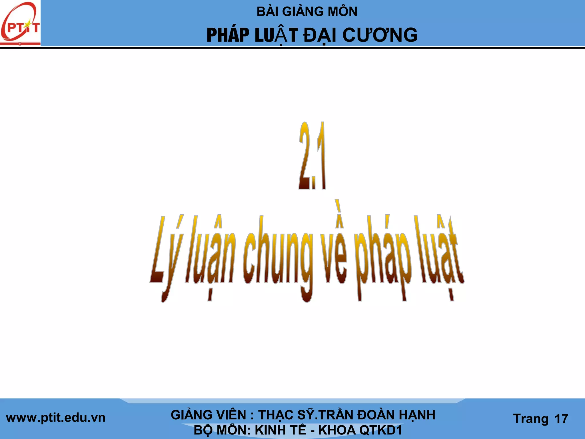 Phap luat dai_cuong | PPT