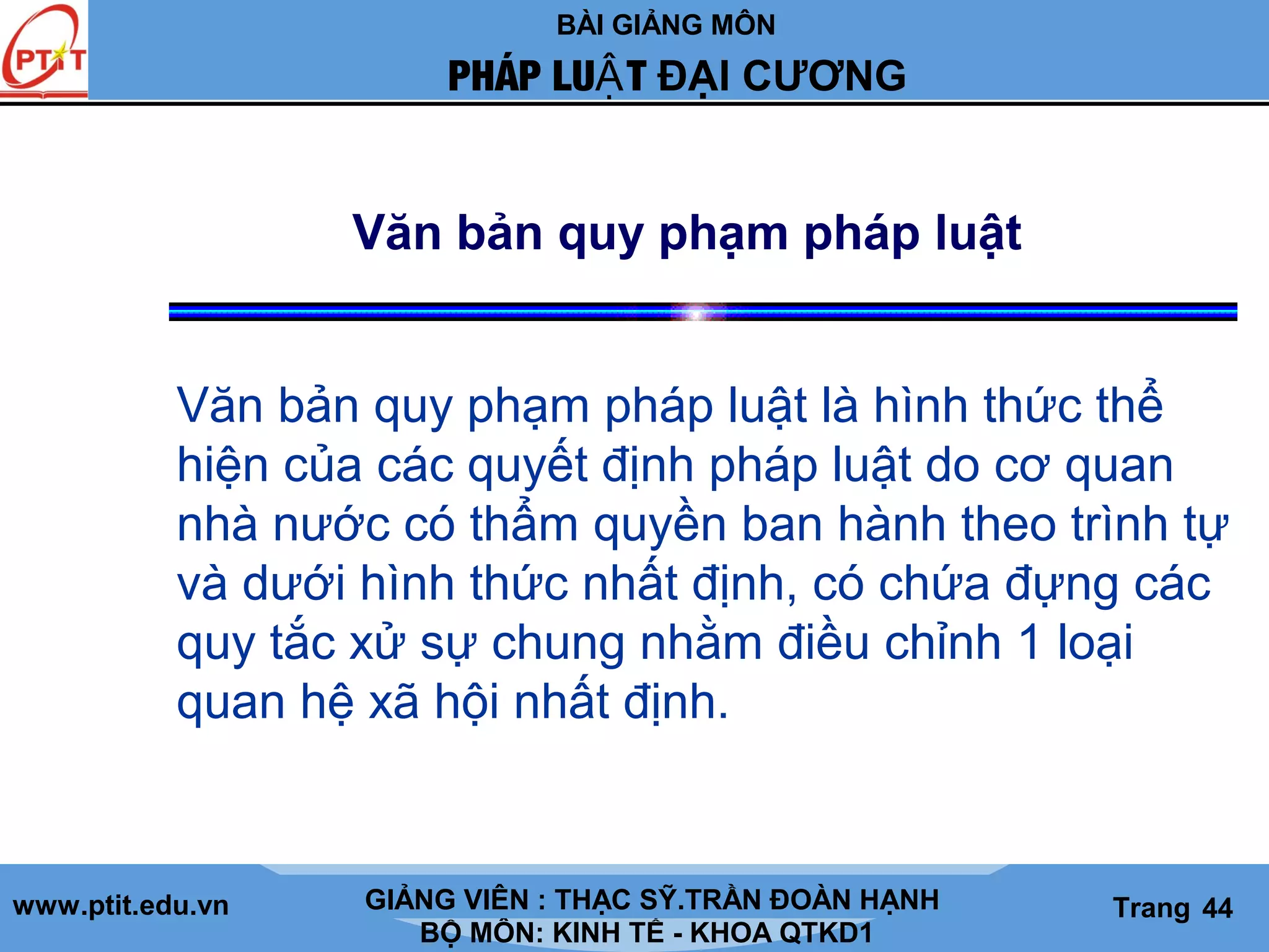 Phap luat dai_cuong | PPT