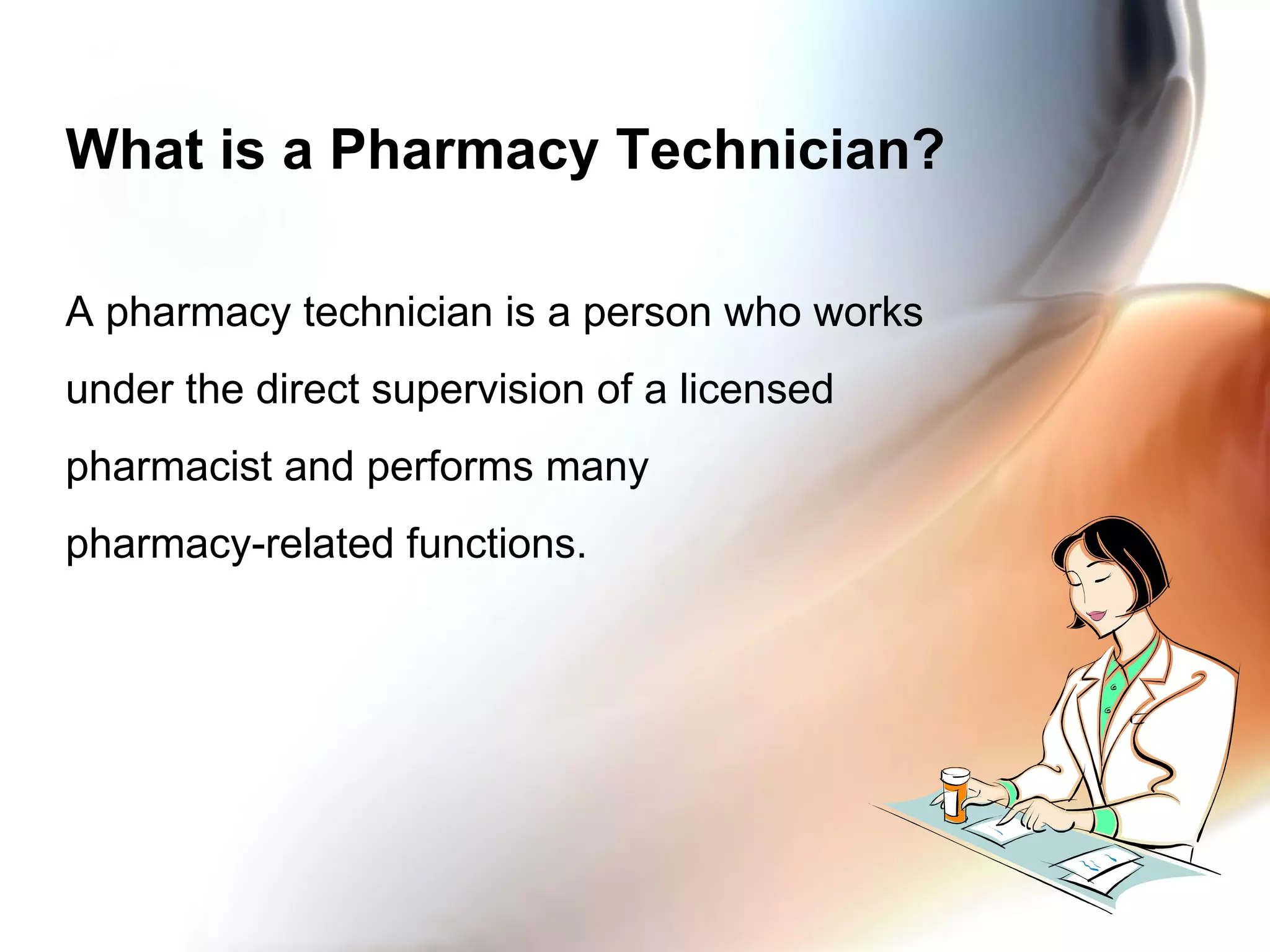 Pharmacy Technician Orientation | PPT