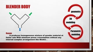 design of Pharmaceutical blender | PPTX