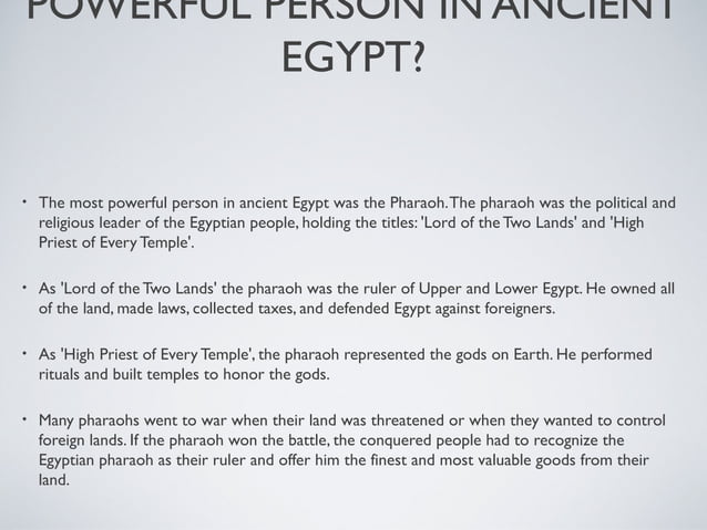 Pharaoh | PPT