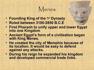 Pharaohs of Egypt | PPT