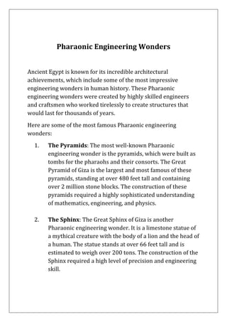 Pharaonic Engineering Wonders - Edited.pdf
