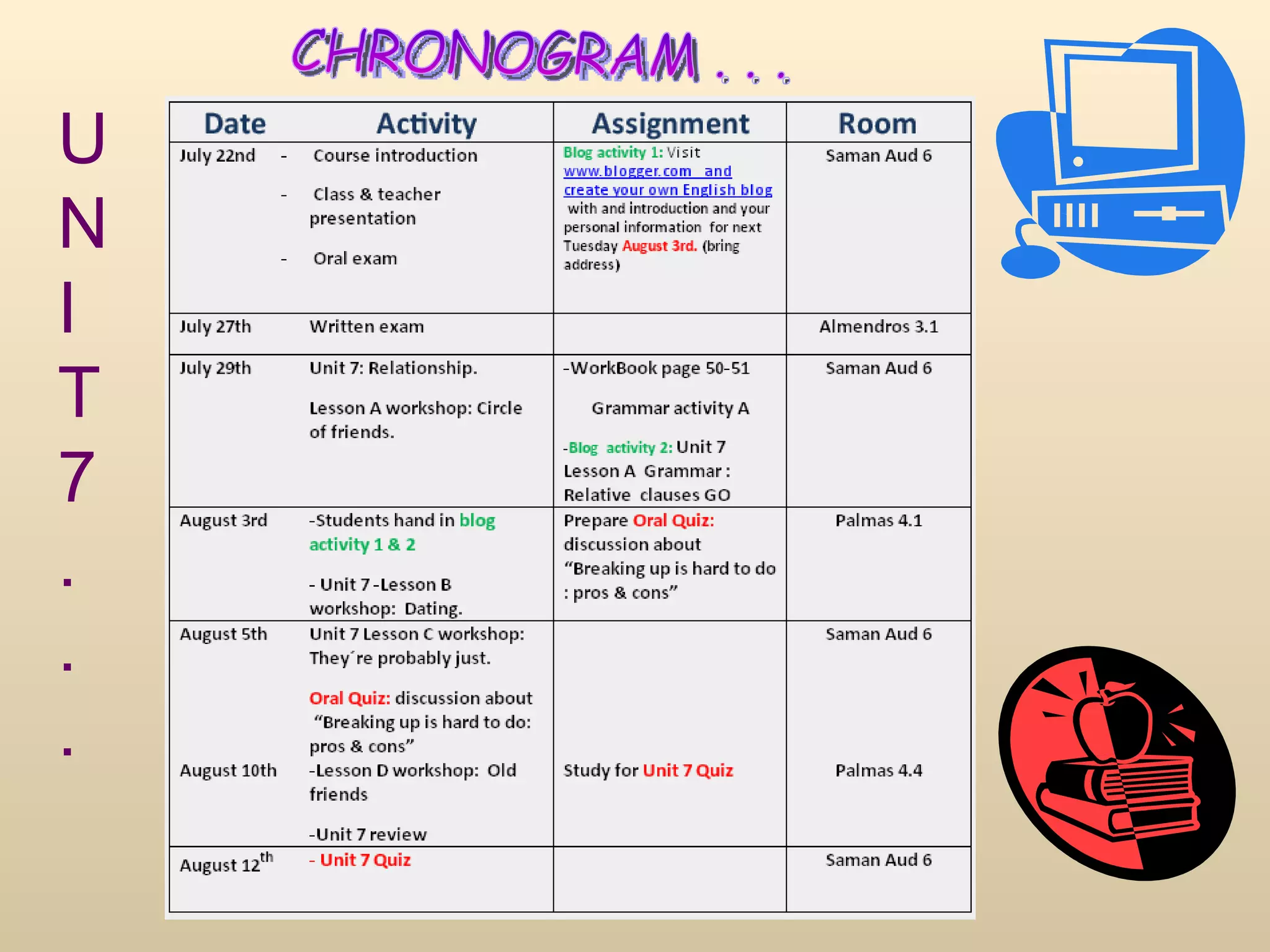Chronogram & Unit 7, lesson B Pharasal Verbs | PPT | Free Download