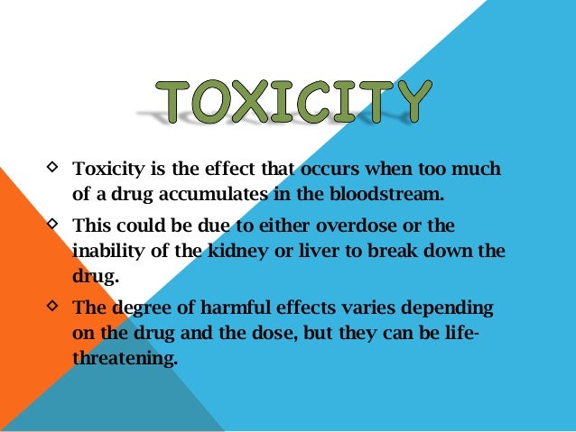 Pharmacology - Toxicity