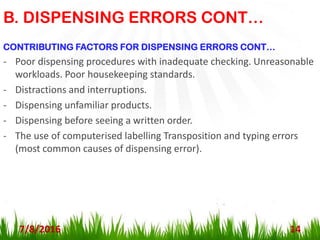 Medication errors and safety | PDF