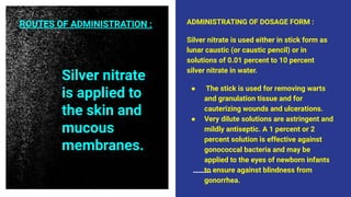 Silver Nitrate Blue Skin