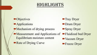 DRYING and DRYERS | PDF