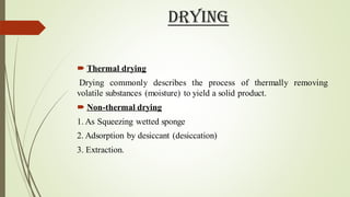 DRYING and DRYERS | PDF
