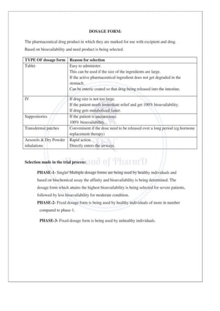 Clinical Research 5th year pharmD students Notes | PDF