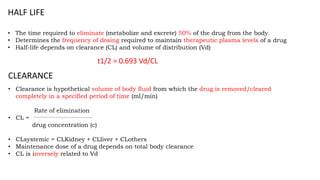 pharmacokinetics- a detailed and easy way to learn | PPTX